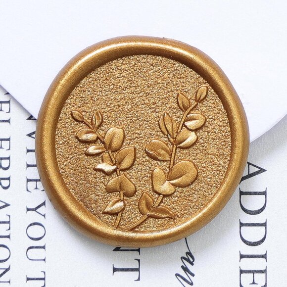 Other | Wax Seal Stickers Eucalyptus Leaves Wedding Invitation Envelope ...